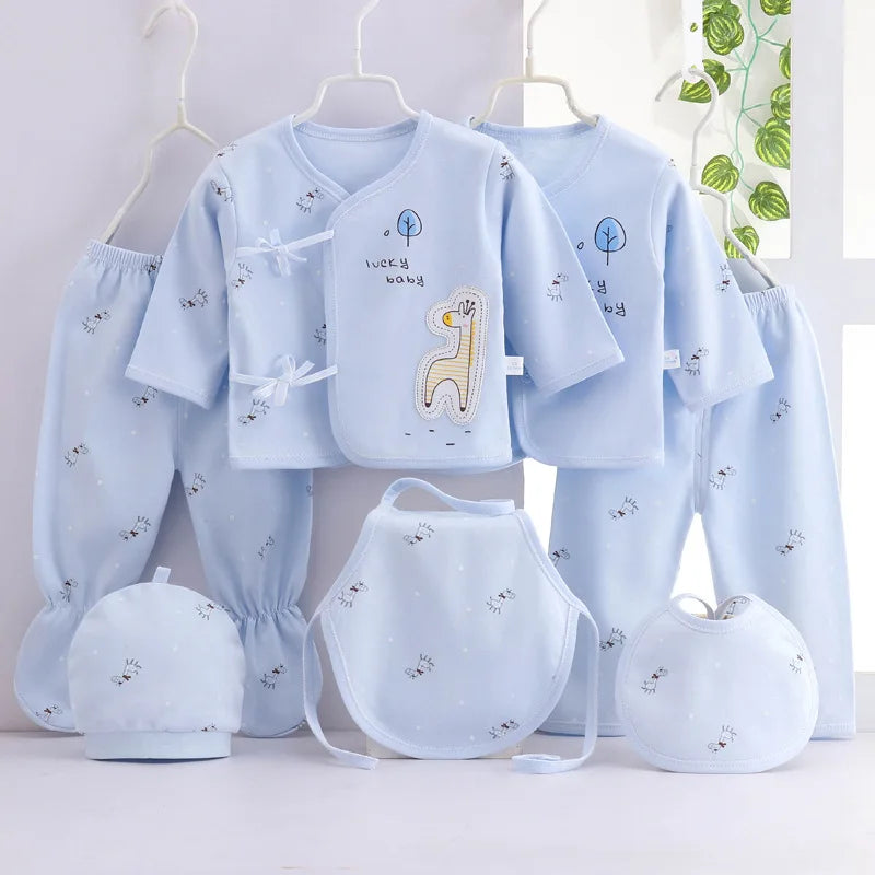 Newborn Baby Clothing Set – Spring (7-Piece)